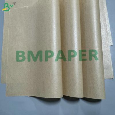 China Waterproof & Oilproof Custom Printed 35-50gsm Kraft + 6-15gsm PE Coated Kraft Paper for Branded Disposable Cutlery Wrapping for sale
