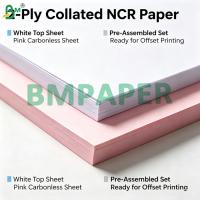 China Pre-Collated Carbonless Paper Sheets 2-Ply 3-Ply NCR Copy Paper A4 Invoice Receipt Forms for sale