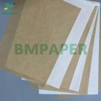 China 40g Resist Oil Hamburger Greaseproof Paper White and Brown for Fast Food Wrapping for sale