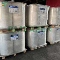 China Custom Logo Printing 26g 28g Straw Wrapping Paper 27mm x 5000m Biodegradable for sale