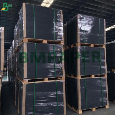 China Cartulina Negra Black Core Black Cardstock 1.2mm 1.5mm For High End Gift Boxes for sale