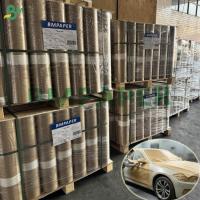 China 50gsm Kraft Spray Masking Paper For Automotive Painting Waterproof 60cm x 50m for sale