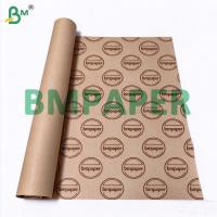 China 65gsm Brown Butchers Paper Rolls Pe Coated One Side With One Color Printed Back, 18