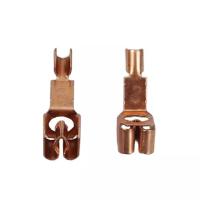 China OEM High Precision Metal Stamping Parts Brass Stamping Socket Contact Black Anodised for sale
