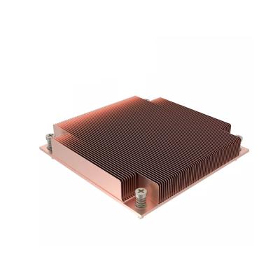 China CNC Machining Brass CNC Parts Skived Fin Heat Sink OEM ODM for sale