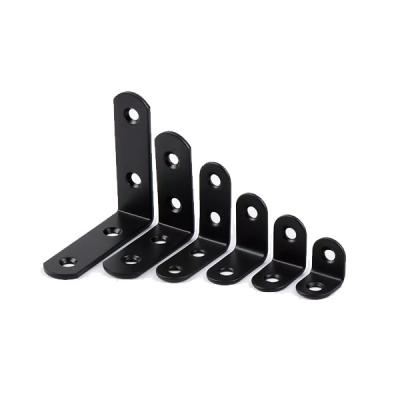 China OEM Stainless Steel Aluminium Angle Corner Joint L Metal Brackets Spray Coating for sale