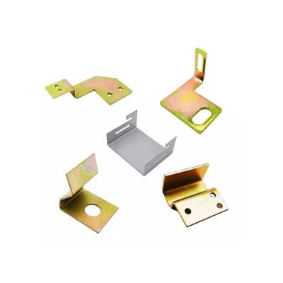 China Metal Stamping L Shaped Galvanised Brackets Vibration Polishing for sale