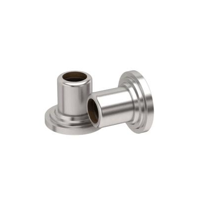 China Micro Machining CNC Turning Parts Stainless Steel Flange Bushing Sleeve for sale