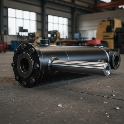 China Piston Cylinder Welded Hydraulic Cylinder Double Acting Bolted Head Mounting Type Heavy Equipment Hydraulic Part for sale