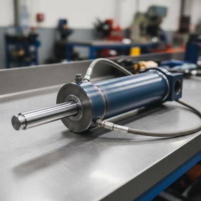 China Double Acting Custom Welded Hydraulic Cylinder Built on Piston Cylinder Structure Providing Power Transmission and Smooth Operation for sale
