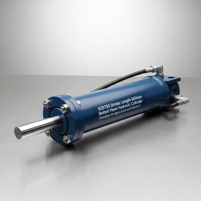 China 920700 Stroke Length 000mm Bolted Head Hydraulic Cylinder Hydraulic Cylinder Designed for Agricultural and Industrial for sale