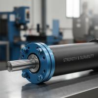China strength Steel Hydraulic Cylinder with Bolted Head Heavy Duty Hydraulic Cylinder with Bolted Head Ensuring Strength and Durability for sale