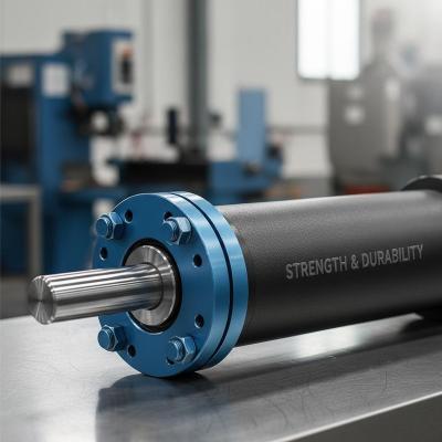 China strength Steel Hydraulic Cylinder with Bolted Head Heavy Duty Hydraulic Cylinder with Bolted Head Ensuring Strength and Durability for sale