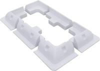 China ABS Brackets for Solar Panel Installation on Caravan Motor Home RV 7PCS White Black for sale