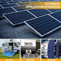 China Solar Panel Mount PV Aluminum Mount Adjustable Solar Triangle Panel Pole Bracket for sale