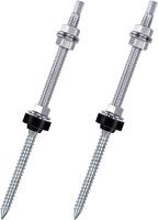 China Hot-dip Galvanized Double End Dowel Screw for Solar Panel Mounting on Commercial Roof for sale