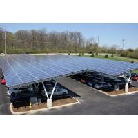 China Anodized High Pre-assembled 5kw Aluminum Carport Rack Solar Parking Garage for House for sale