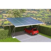 China Anodized High Pre-assembled 5kw Aluminum Carport Rack Solar Parking Garage for House for sale
