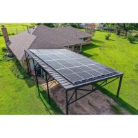 China Anodized High Pre-assembled 5kw Aluminum Carport Rack Solar Parking Garage for House for sale