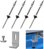 China Snow Load 1.4KN/m2 M10*200 Solar Ground Screws with Aluminum Stainless Steel 304 for sale