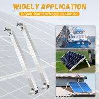 China Adjustable Angle Tilt Aluminum Bracket for Solar Panel Mounting on Flat Metal Roof for sale