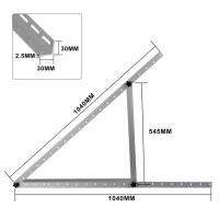 China Solar Energy Adjustable Mid End Clamp for Flat Bracket Standing Ground Roof System for sale