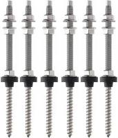 China Long Service Life M10 M12 Stainless Steel 304 Hanger Bolt Solar Mounting Tin Roof Dowel for sale
