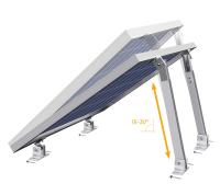 China Adjustable Solar Panel Tilt Mounting Brackets for Portable Aluminum Frame Structure for sale