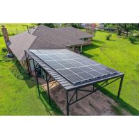 China Wind Load 60M/s Resistant Solar Panel Carport Solar Mounting System with Anodized Finish for sale