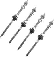 China Long Service Life M10 M12 Stainless Steel 304 Hanger Bolt Solar Mounting Tin Roof Dowel for sale