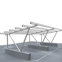 China Pv System Structure Aluminum Solar Panel Carport Support with Natural Silver Finish for sale