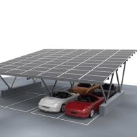 China Pv System Structure Aluminum Solar Panel Carport Support with Natural Silver Finish for sale