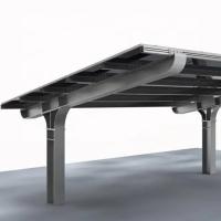 China Q235 Steel Solar Carport Structures with CE Certification and 1.4KN/m2 Snow Load for sale