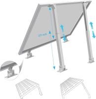 China 25YRS Service Life Anodized Solar System Brackets for Adjustable Front and Rear Legs for sale
