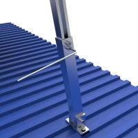 China 25YRS Service Life Anodized Solar System Brackets for Adjustable Front and Rear Legs for sale