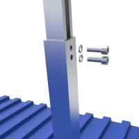 China 25YRS Service Life Anodized Solar System Brackets for Adjustable Front and Rear Legs for sale