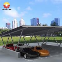 China Natural 9kw Full Installation Solar Rack Aluminium Car Parking Structure System for Home for sale