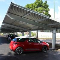China Natural 9kw Full Installation Solar Rack Aluminium Car Parking Structure System for Home for sale