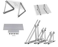 China Wind Load 60M/s Ground Solar Panel Mounting Racking with Adjustable Front Rear Leg Mount for sale
