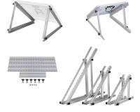 China Wind Load 60M/s Ground Solar Panel Mounting Racking with Adjustable Front Rear Leg Mount for sale