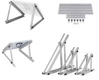 China Wind Load 60M/s Ground Solar Panel Mounting Racking with Adjustable Front Rear Leg Mount for sale
