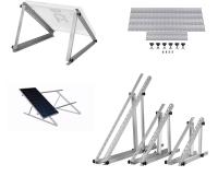 China Wind Load 60M/s Ground Solar Panel Mounting Racking with Adjustable Front Rear Leg Mount for sale