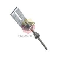 China Natural Silver Double Threaded Hanger Bolts for Secure and Durable Solar Panel Mounting for sale