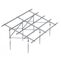 China Natural Silver PV Solar Panel Installation Aluminum Steel Solar Ground Mounting Rail for sale