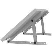China Long-lasting Adjustable Tilt Range Solar Brackets for Metal Roof 25 Years Life Span for sale