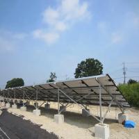 China Natural Silver Ground Mount for Solar Panel Installation Pre-assembled and Customization for sale