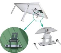 China Custom Length Anodized Solar Panel Bracket for Flat Roof and Wall Mounting Solution for sale