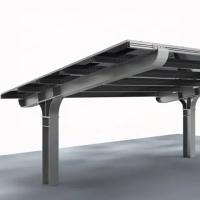China Waterproof Steel Structure Carport Solar Mounting System for PV Panels and Parking Shed for sale