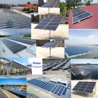 China Waterproof Steel Structure Carport Solar Mounting System for PV Panels and Parking Shed for sale