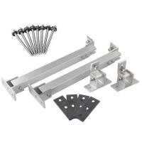 China Adjustable Ground Front and Rear Legs Aluminium Racking for RV Solar Panel on Rooftop for sale